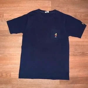Simpsons | Shirts | The Simpsons Bart Head Embroidered Pocket Tshirt ...